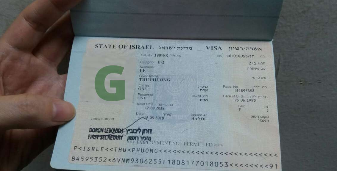 Visa đi Israel hành hương mới nhất