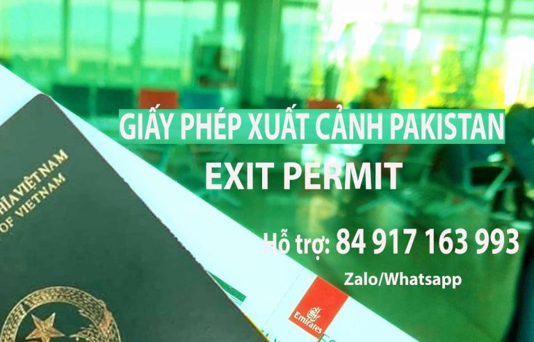 Cách xin Giấy phép xuất cảnh Pakistan - Exit Permit